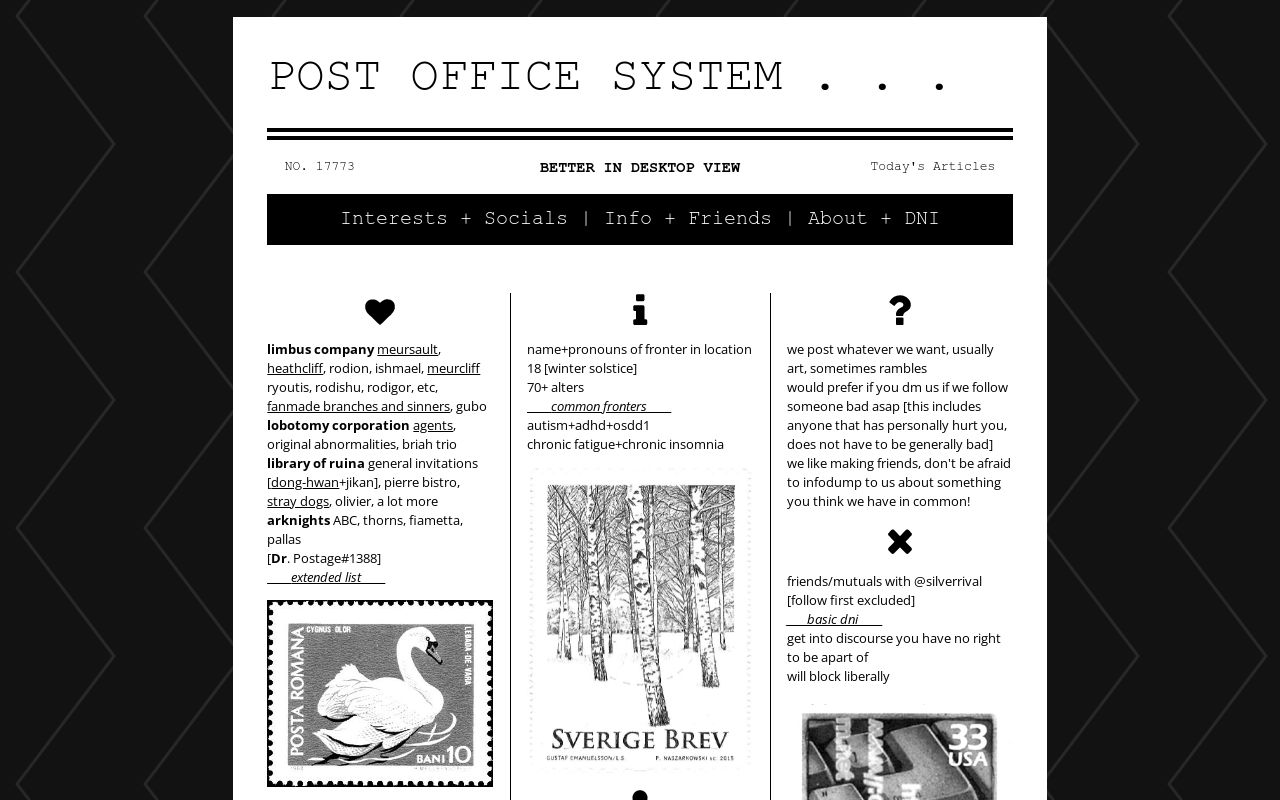 Post Office System Post Office System